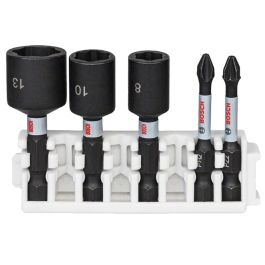 Capete tubulare impact cu tija + biti impact 2608522350 Bosch ...
